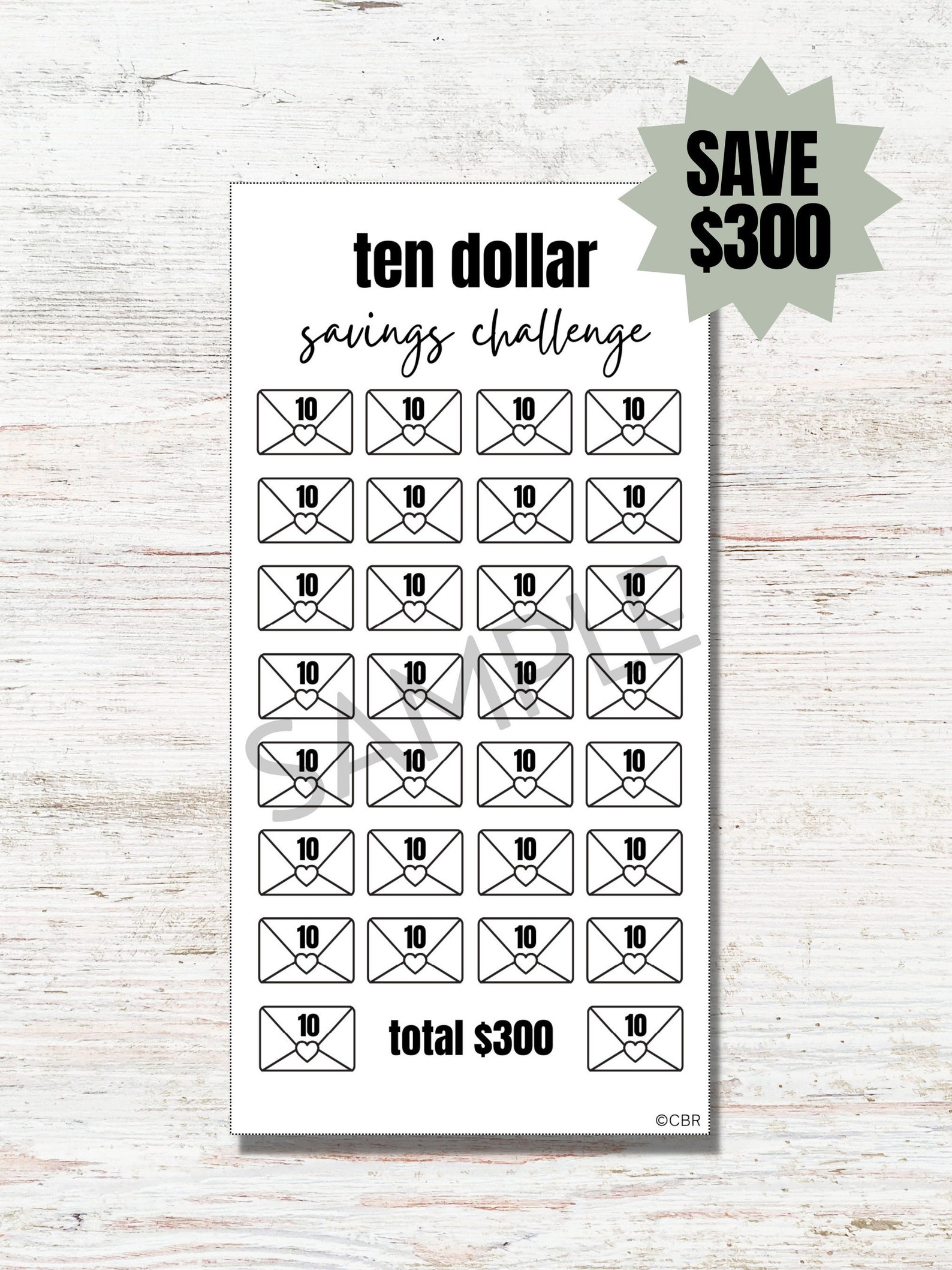 10 Dollar Savings Challenge, Mini Savings Challenge, Money Challenge ...