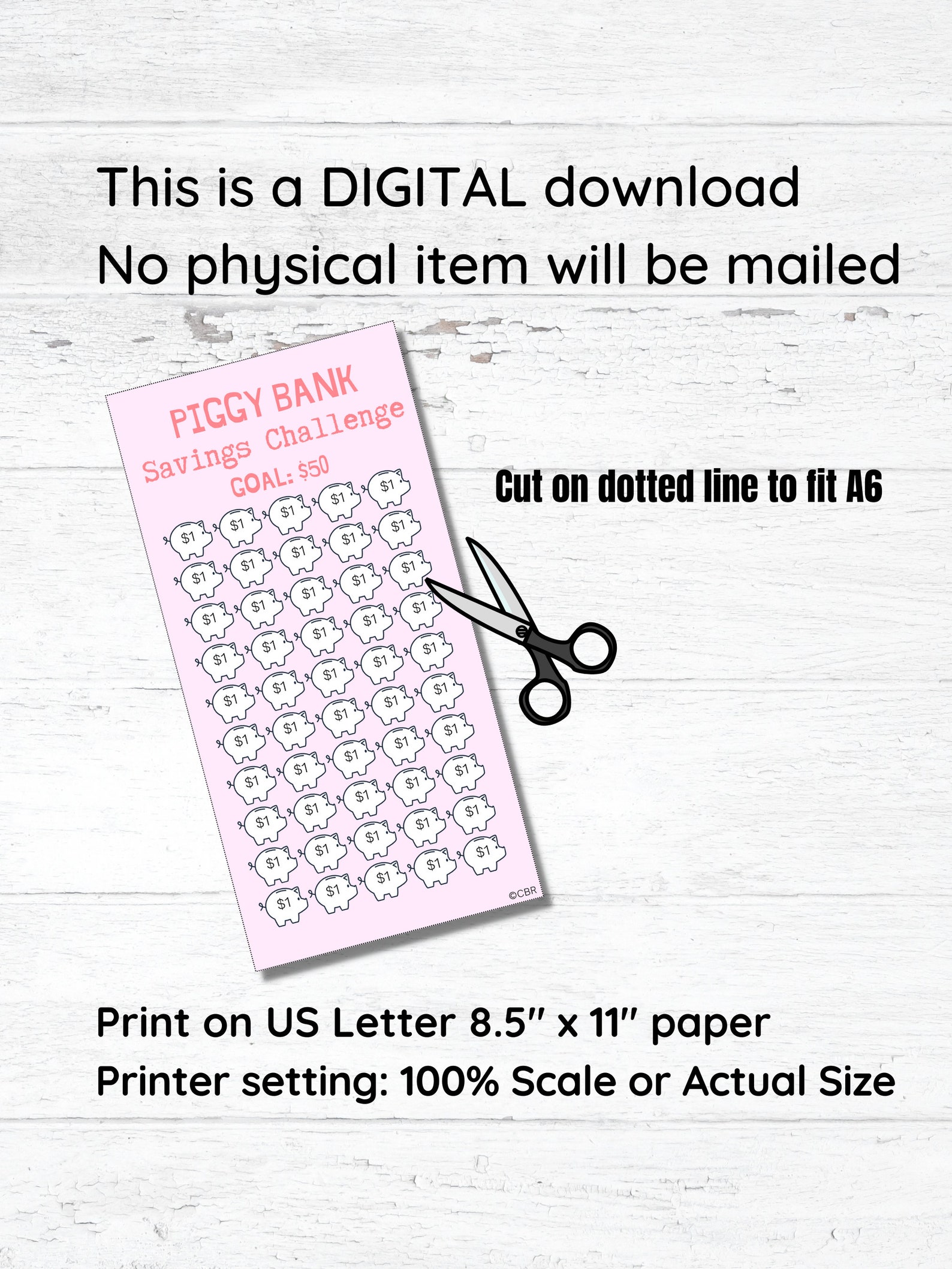 Piggy Bank Savings Challenge, Mini Savings Challenge, Money Challenge ...