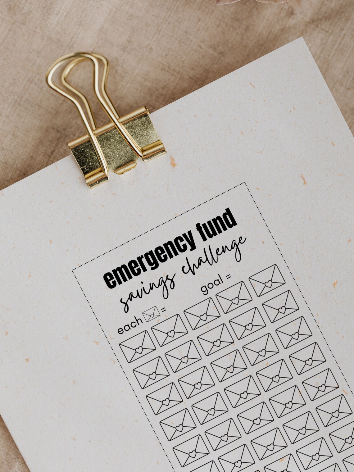 Emergency Fund Savings Challenge, Mini Savings Challenge, Money ...