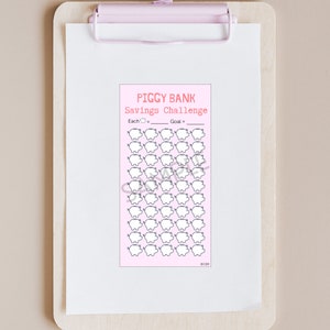 Piggy Bank Savings Challenge, Mini Savings Challenge, Money Challenge ...