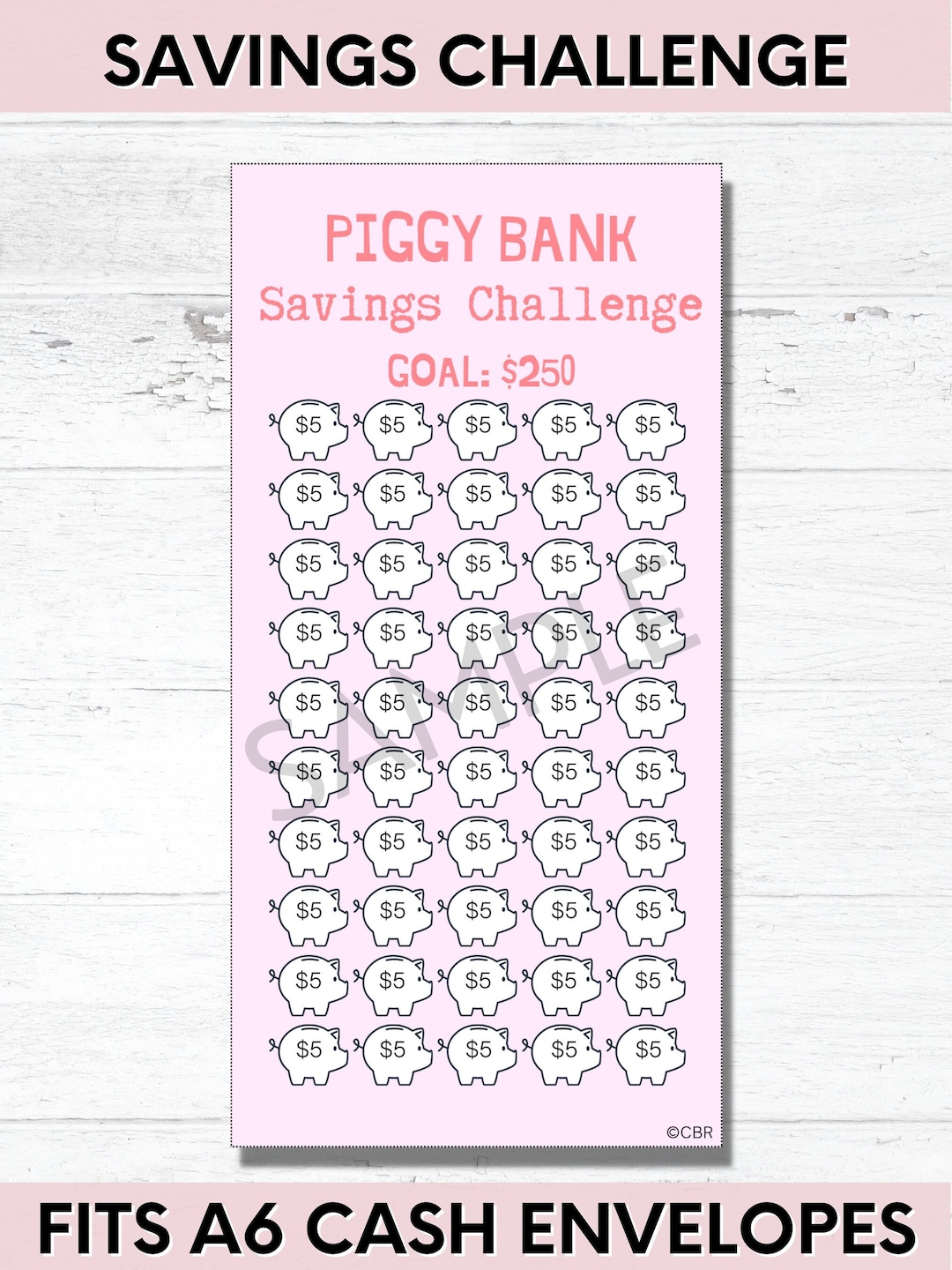 Piggy Bank Savings Challenge, Mini Savings Challenge, Money Challenge ...