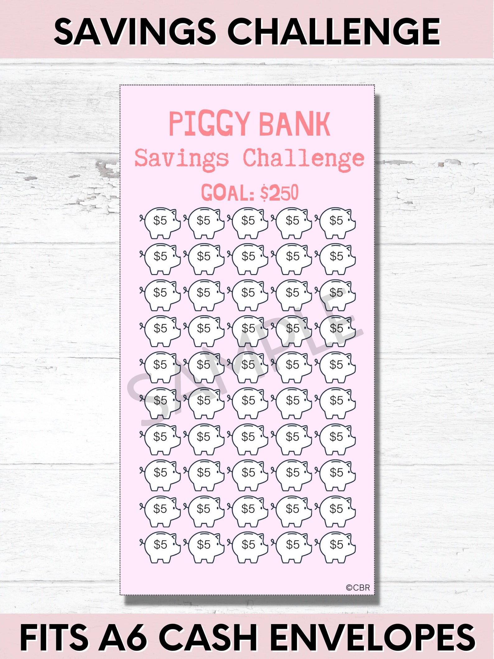 Piggy Bank Savings Challenge, Mini Savings Challenge, Money Challenge ...