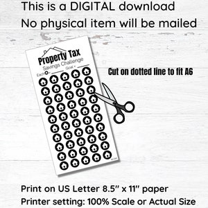 Property Tax Savings Challenge, Mini Savings Challenge, Money Challenge ...