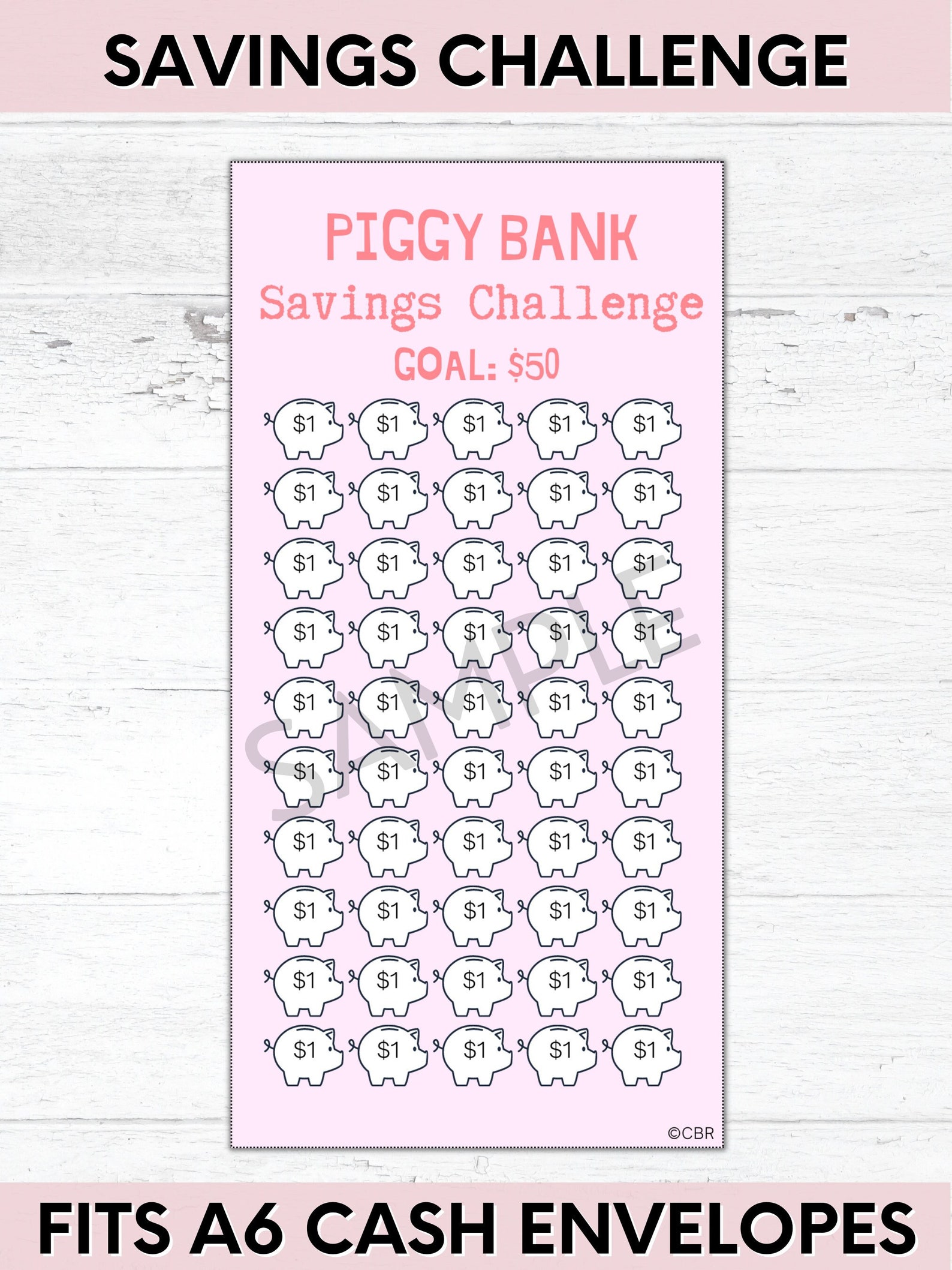 Piggy Bank Savings Challenge Mini Savings Challenge Money - Etsy