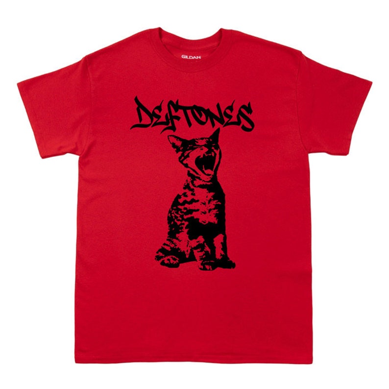 Deftones Cat | Rock | Band T-shirt - Etsy