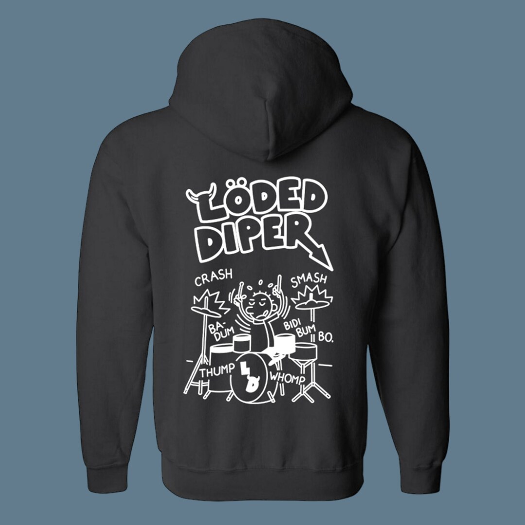Loded Diper | Rodrick Zip-up Zipper Hoodie - Etsy