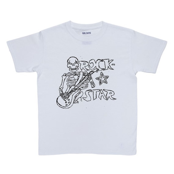 Graphic Streetwear Punk Style Rockstar T-shirt - Etsy