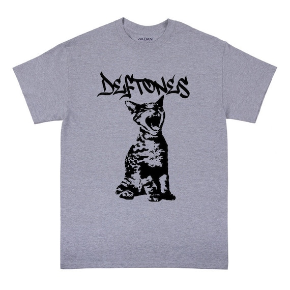 Camiseta De Gato De Deftones Deftones Cat Etsy España