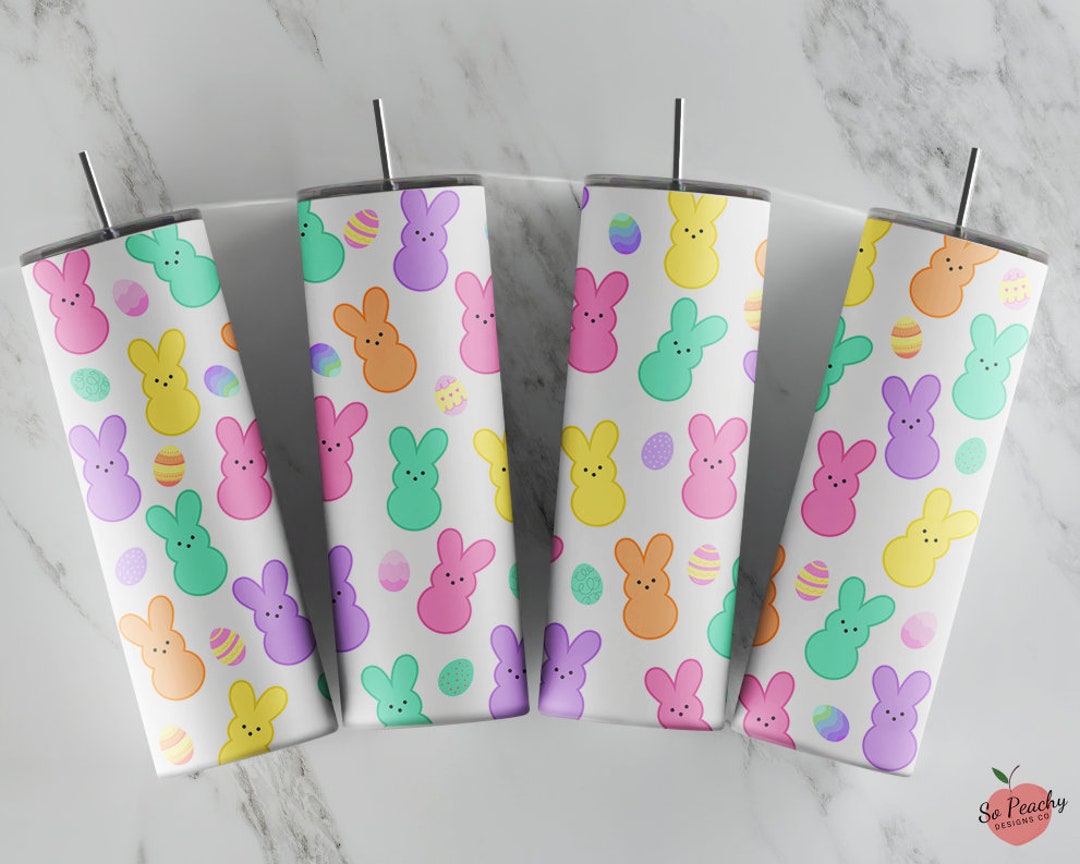 Easter Tumbler, Peeps Marshmallow Tumbler, Custom Name Cup, Easter Gift ...