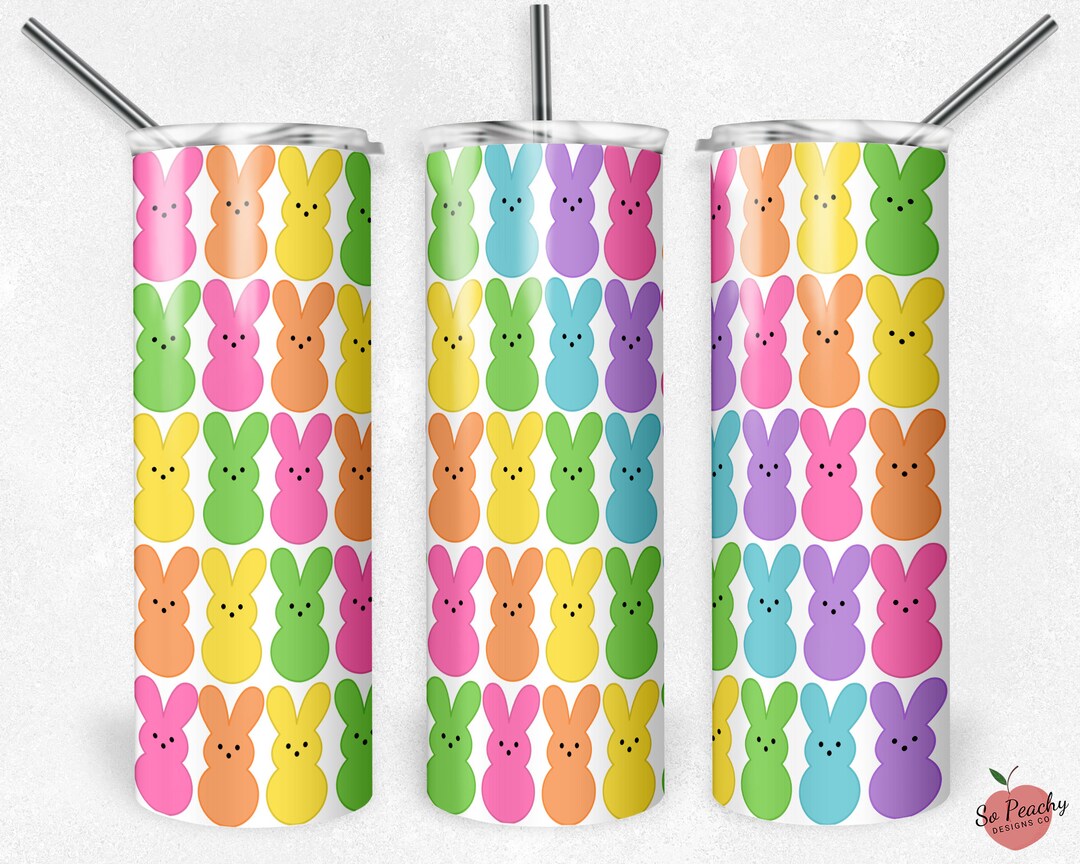 Easter Tumbler, Peeps Marshmallow Tumbler, Custom Name Cup, Easter Gift ...