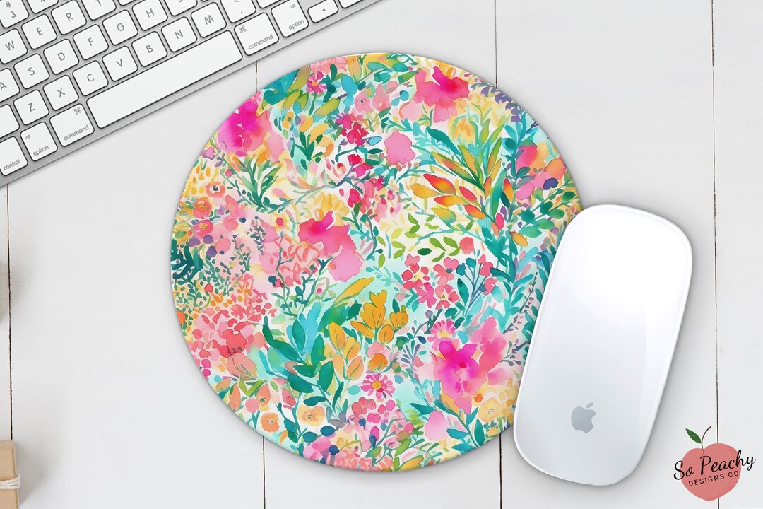 Flower Mousepad, Cute Mouse Pad, Custom Mouse Pad, Flower Mouse Pad ...
