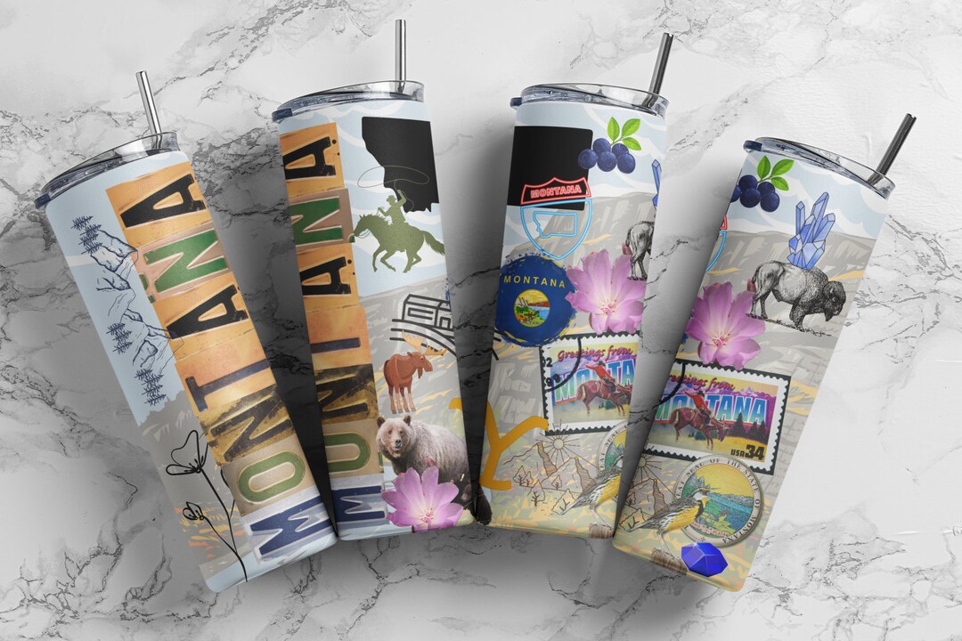 Montana Tumbler, State of Montana Tumbler,tumbler, Montana State ...