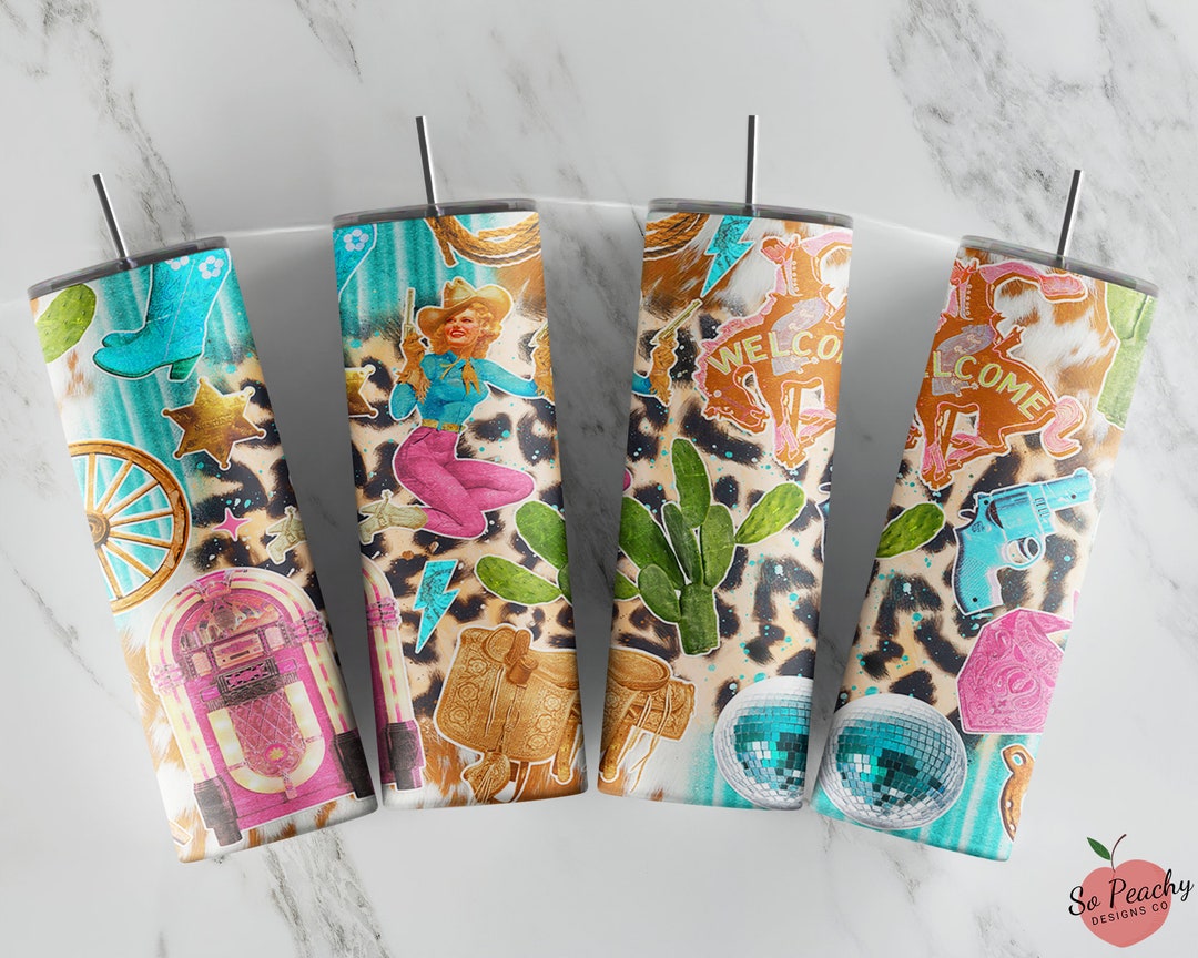 Western Tumbler, Retro Tumbler, Desert Tumbler, Texas Tumbler, Country ...