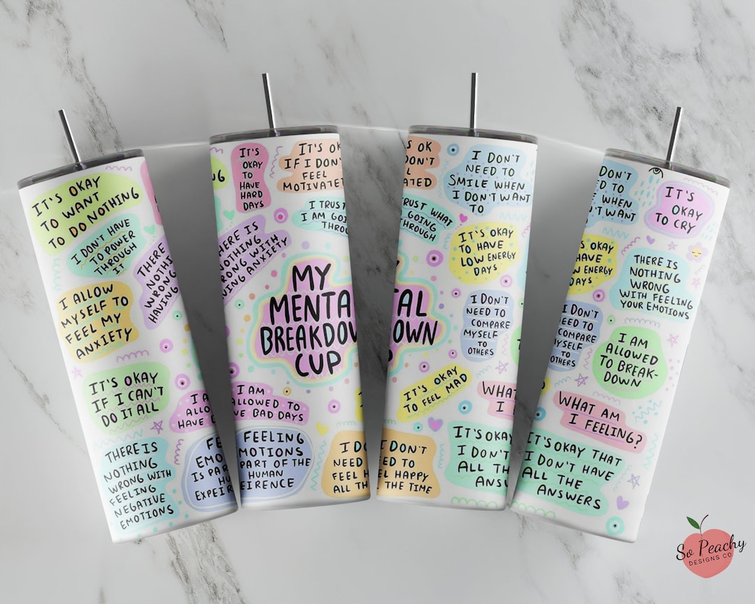 My Mental Breakdown Tumbler, Mental Health Tumbler, My Mental Health ...