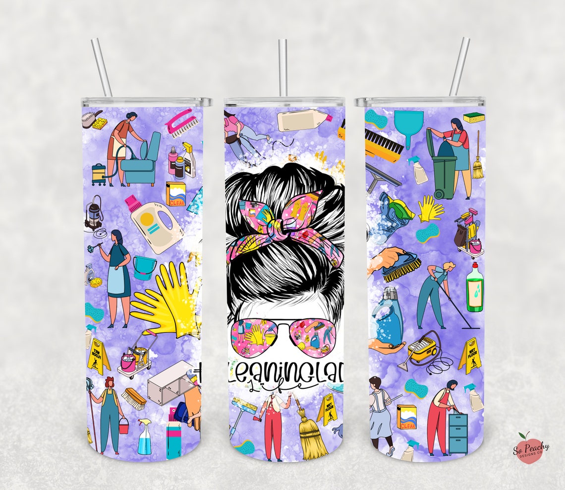 House Keeper Tumbler Cleaning Lady Life Tumbler Housekeeping - Etsy