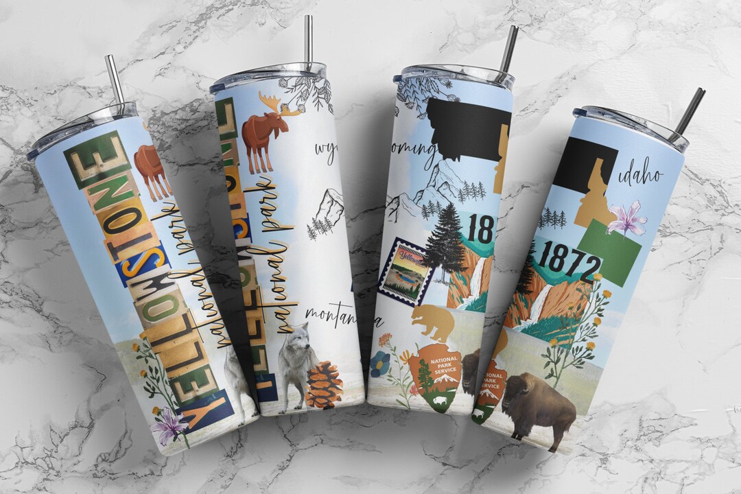 Yellowstone Tumbler, Yellowstone State Park Tumbler, State Park Tumbler ...