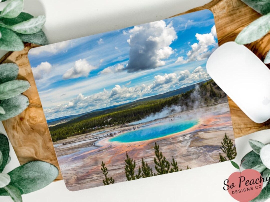 Yellowstone Mouse Pad, Rectangle Mouse Pad, Desk Mouse Pad, National ...