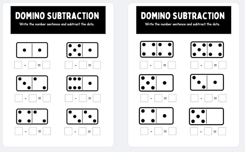 Addition and Subtraction Worksheet - Etsy