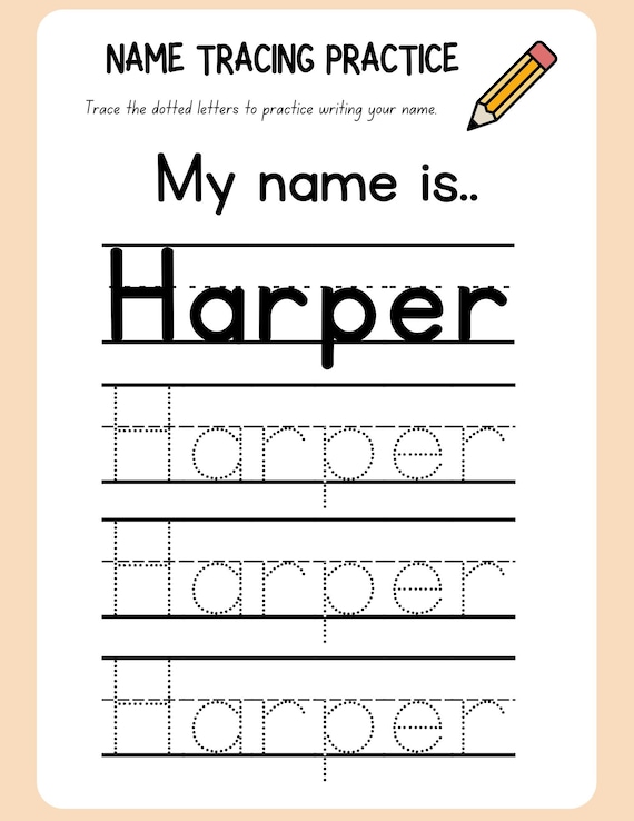 Trace Names Worksheet