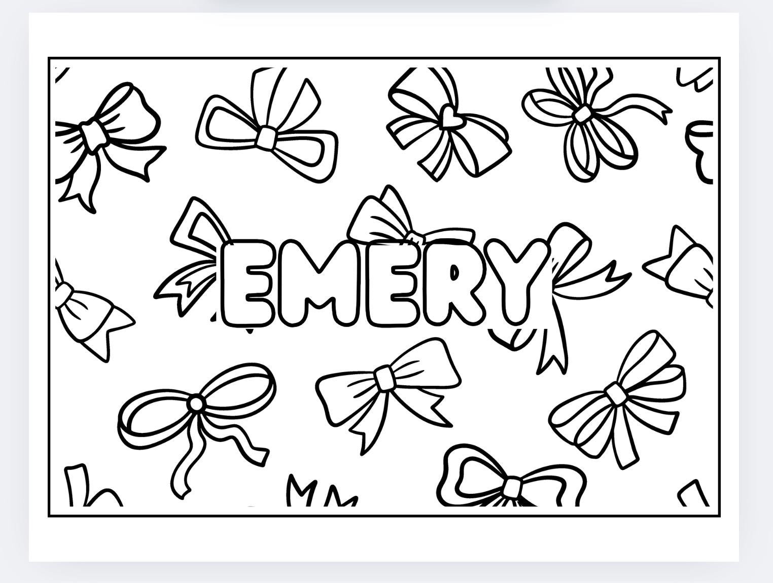 Name Coloring Sheets - Etsy