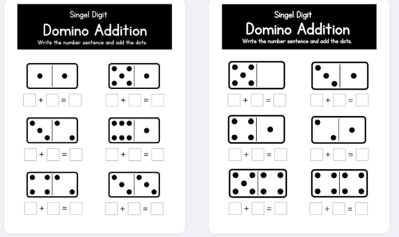 Addition and Subtraction Worksheet - Etsy