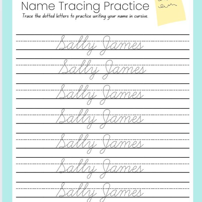 Cursive Names Templates - Etsy