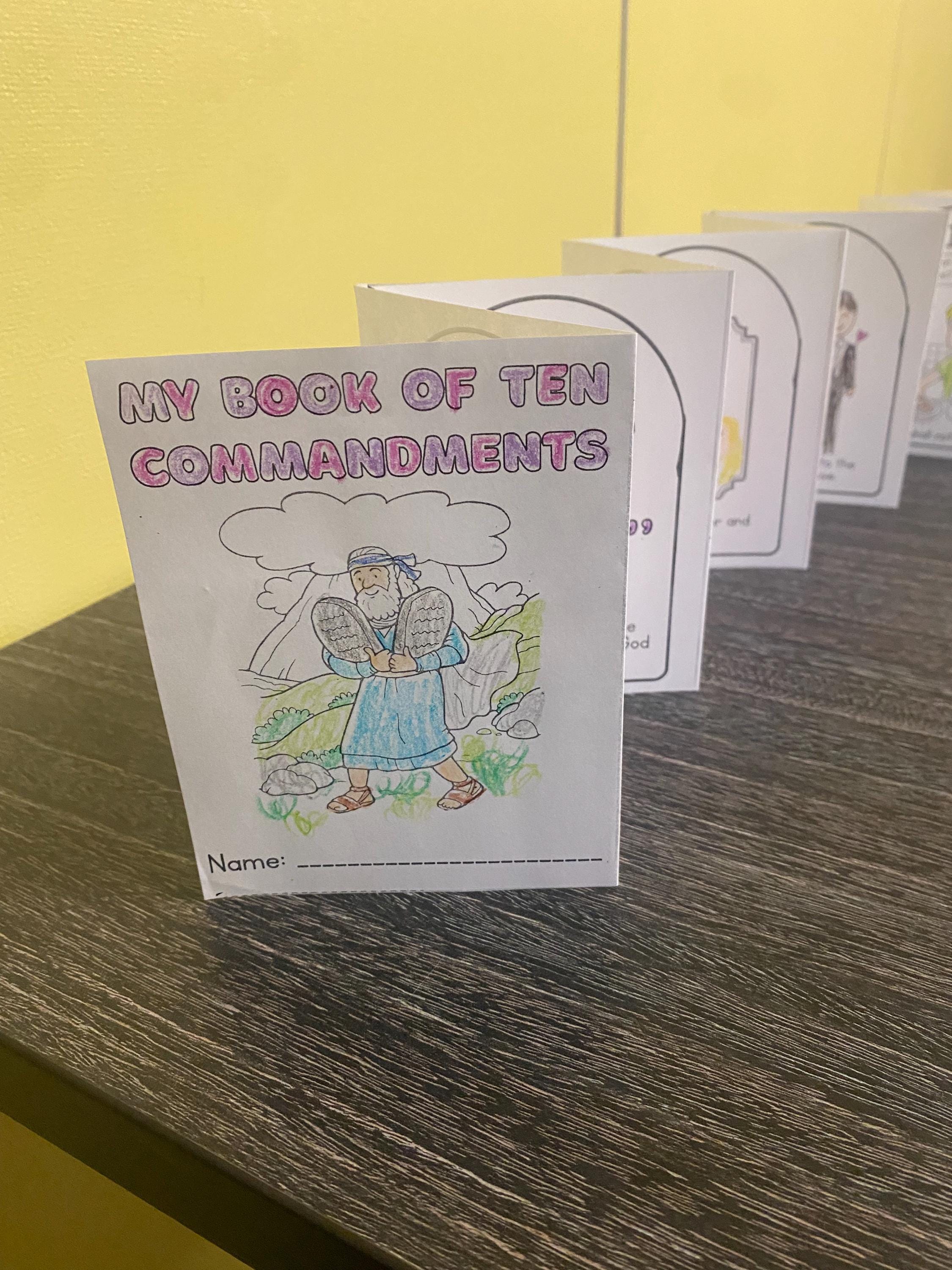 Ten Commandments Book | Christian/catholic Printable for Kids | Digital ...
