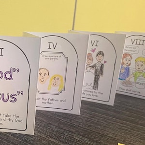Ten Commandments Book | Christian/catholic Printable for Kids | Digital ...