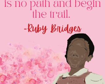 Ruby Bridges Inspirational Poster - Etsy