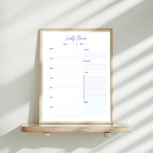 Editable Planner Daily Weekly Planner Printable PDF 21 Templates - Etsy
