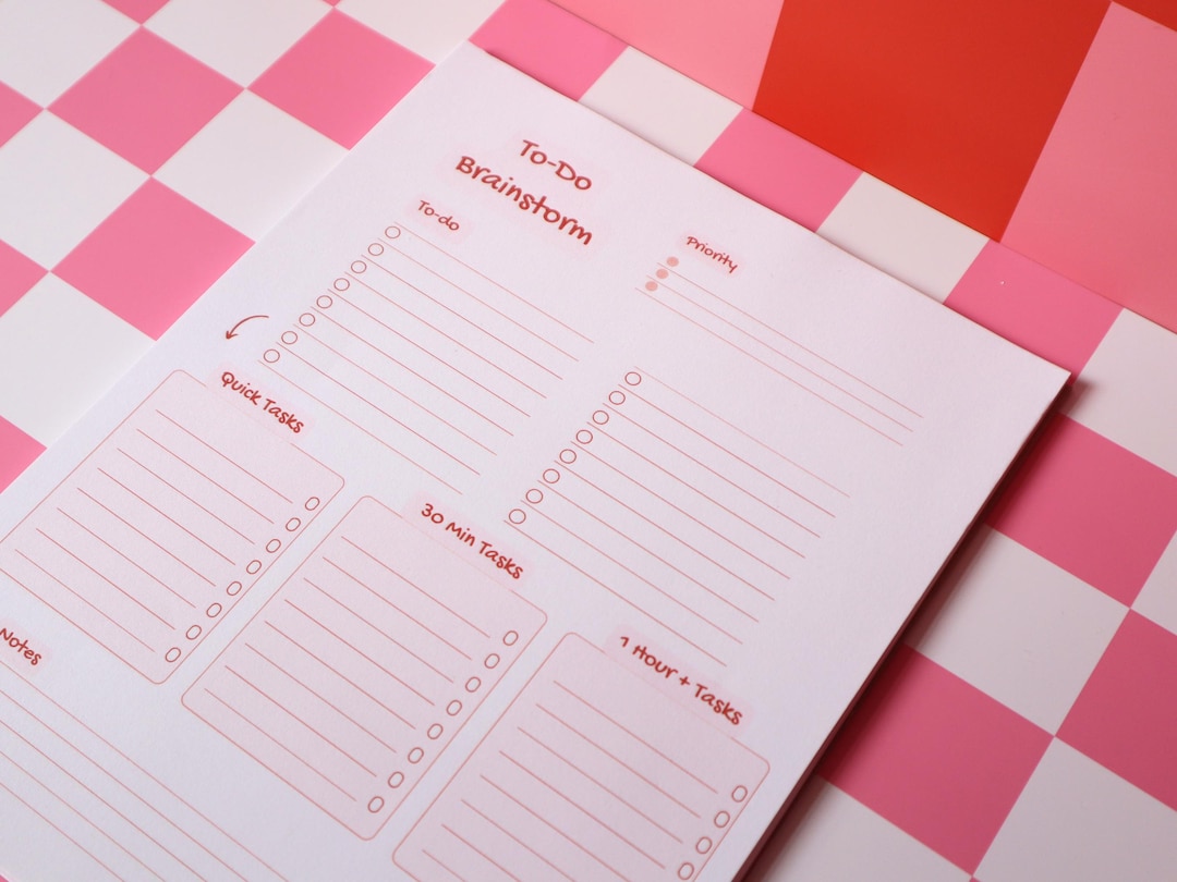 To Do List Brainstorm Notepad - Etsy