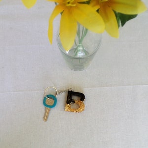 Alphabet Letter Keychain - Etsy