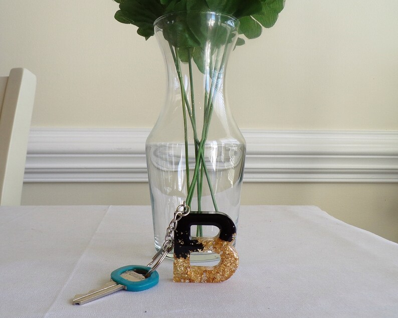 Alphabet Letter Keychain - Etsy