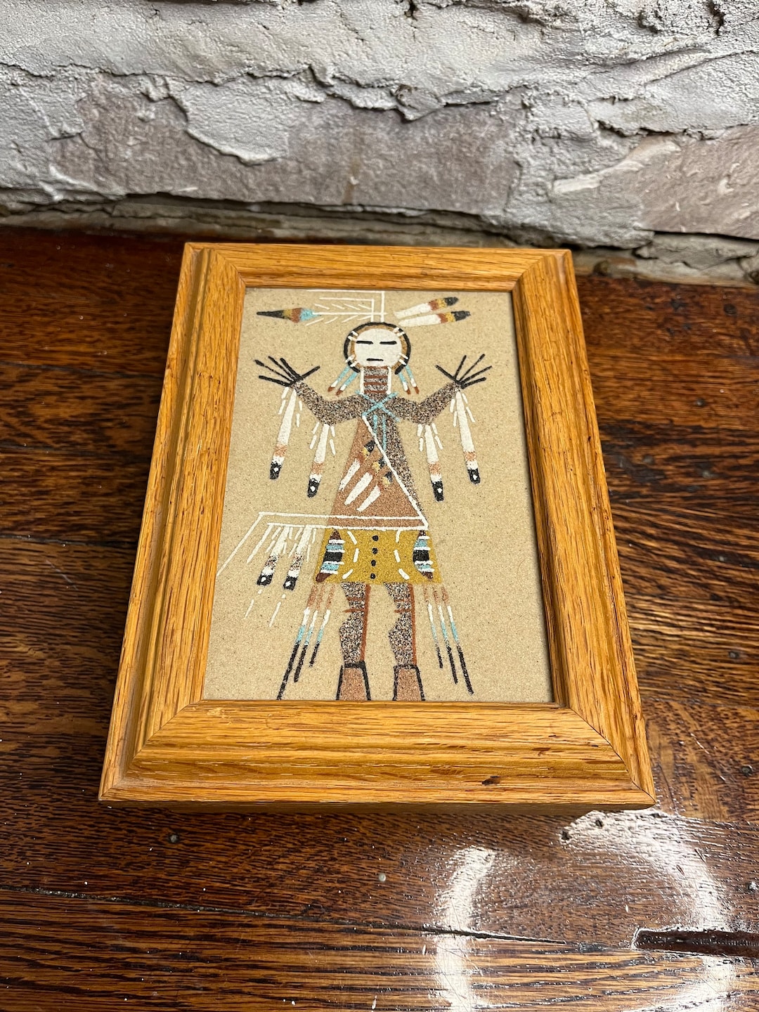 Native American Art Sand Art Native American Navajo Sand Native ...