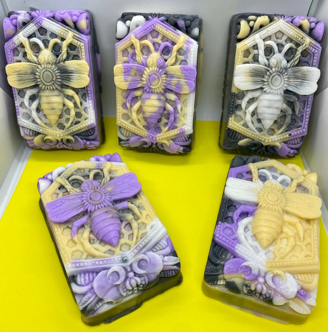 Funky En-bee Bar Soap (with Oatmeal and Honey) - Etsy