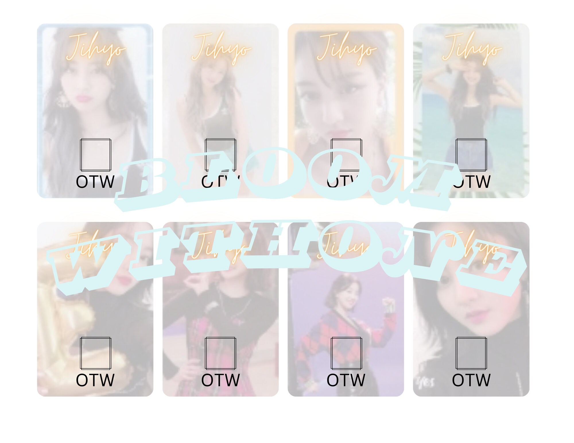 Twice Jihyo Photocard Collection Binder Fillers All Korean Cards TSB ...