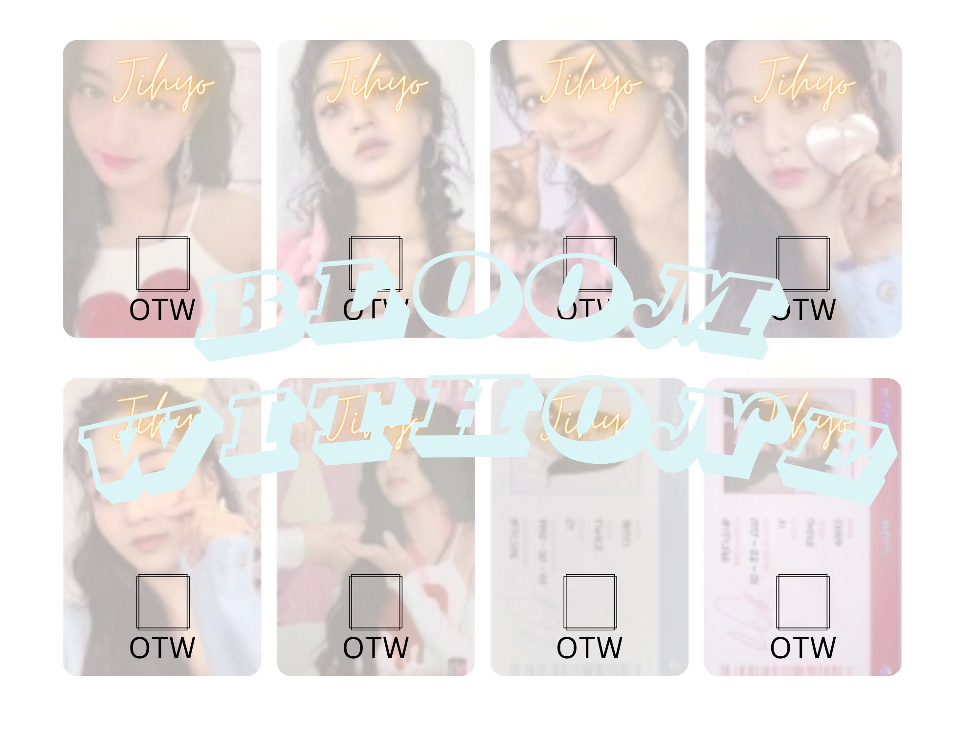 Twice Jihyo Photocard Collection Binder Fillers All Korean Cards TSB ...