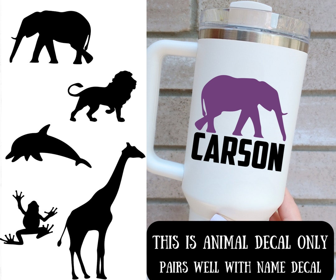 Safari Animal Decal - Farm Animal Decals - Yeti Cup - Stanley - Kids ...