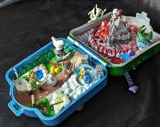 Pocket Zelda TOTK With Moving Shrine & Castle-miniatures Interactive ...