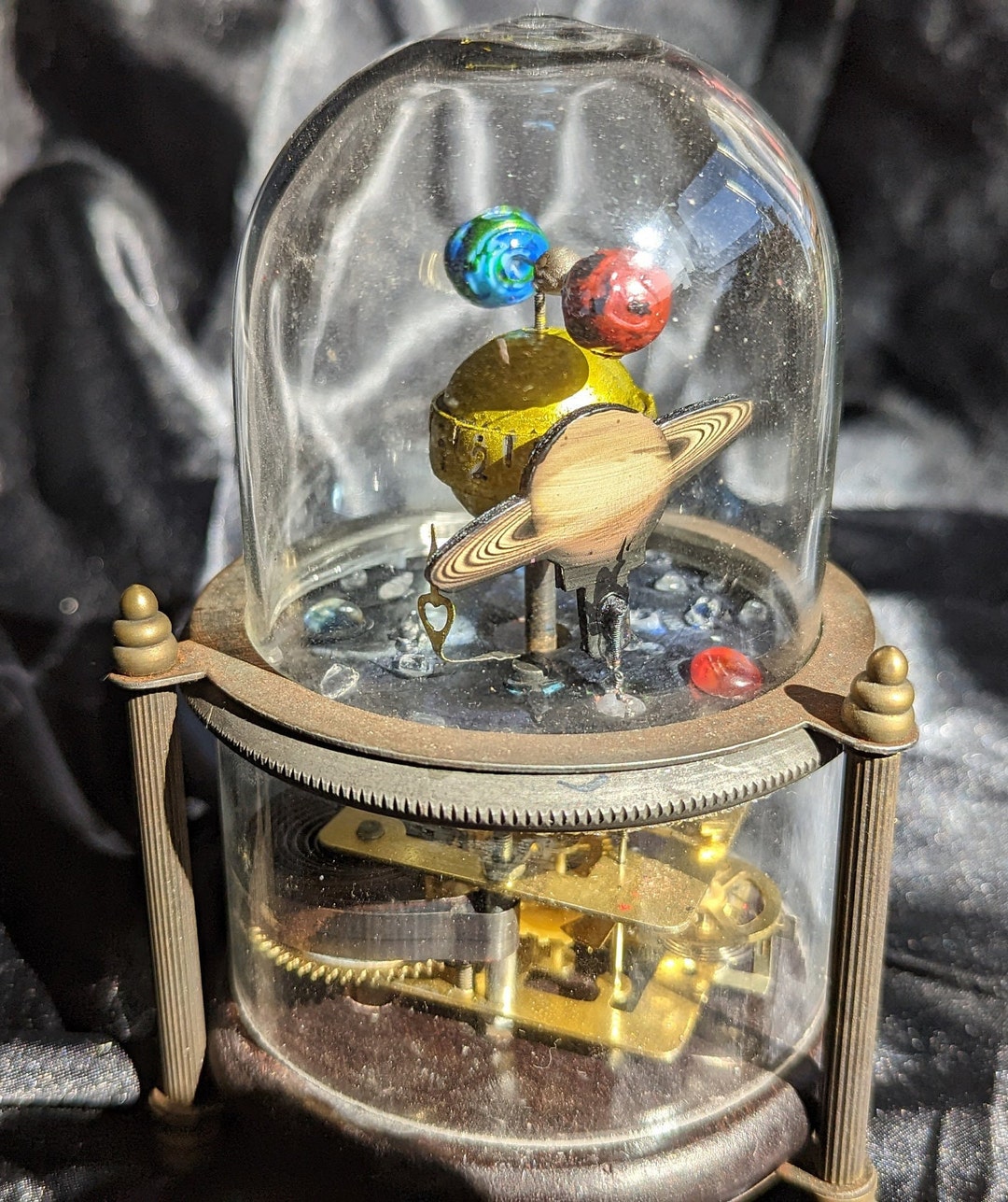 Mechanical Orrery Clock Solar System Model Planetarium Armillary Space ...