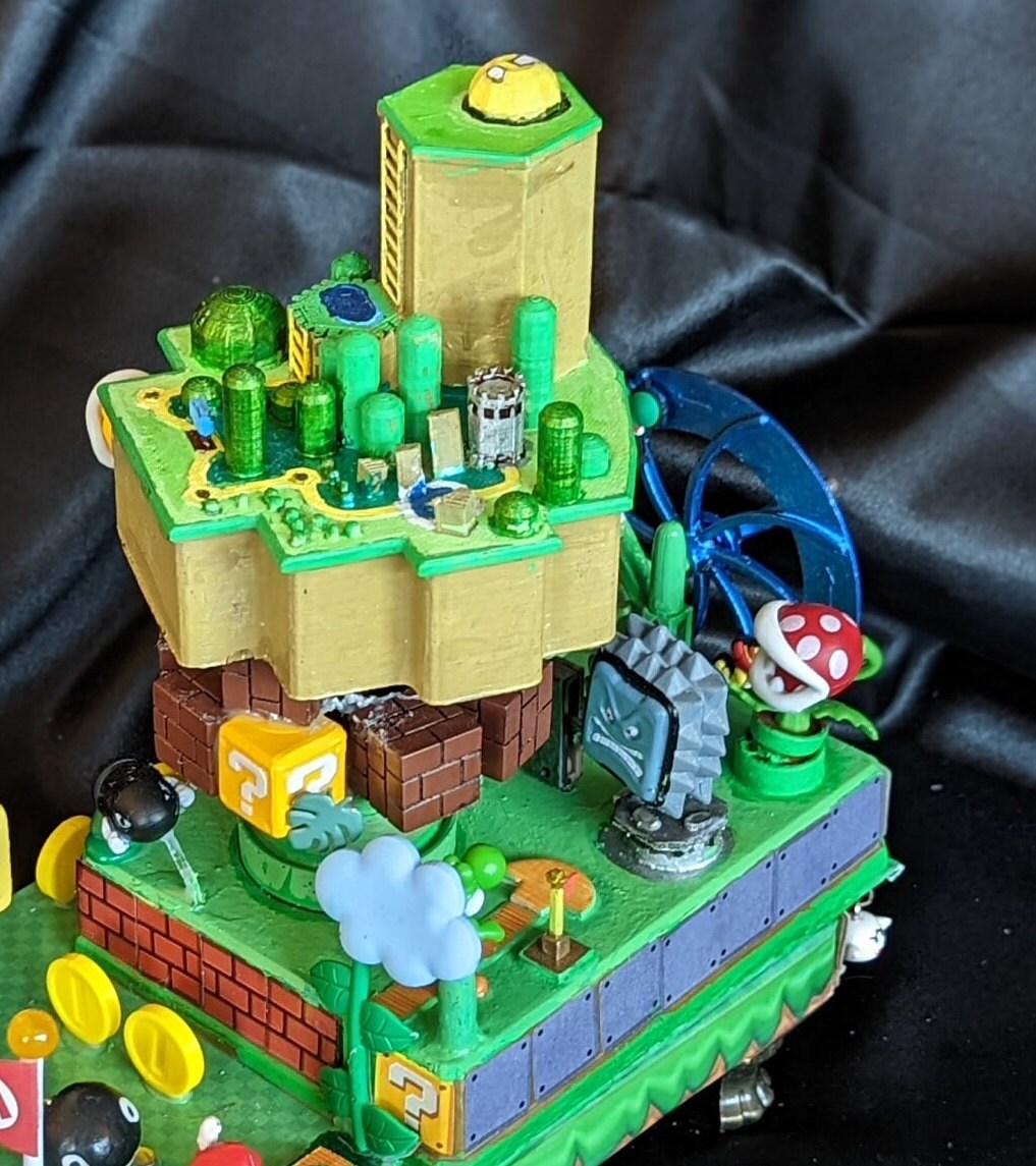 Mario World Moving Diorama Automata Automaton Moving - Etsy UK