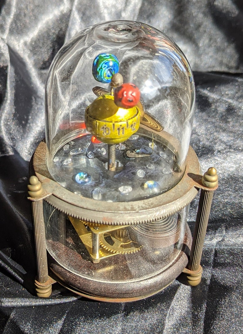 Mechanical Orrery Clock Solar System Model Planetarium - Etsy