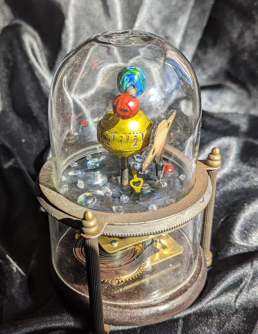 Mechanical Orrery Clock Solar System Model Planetarium - Etsy