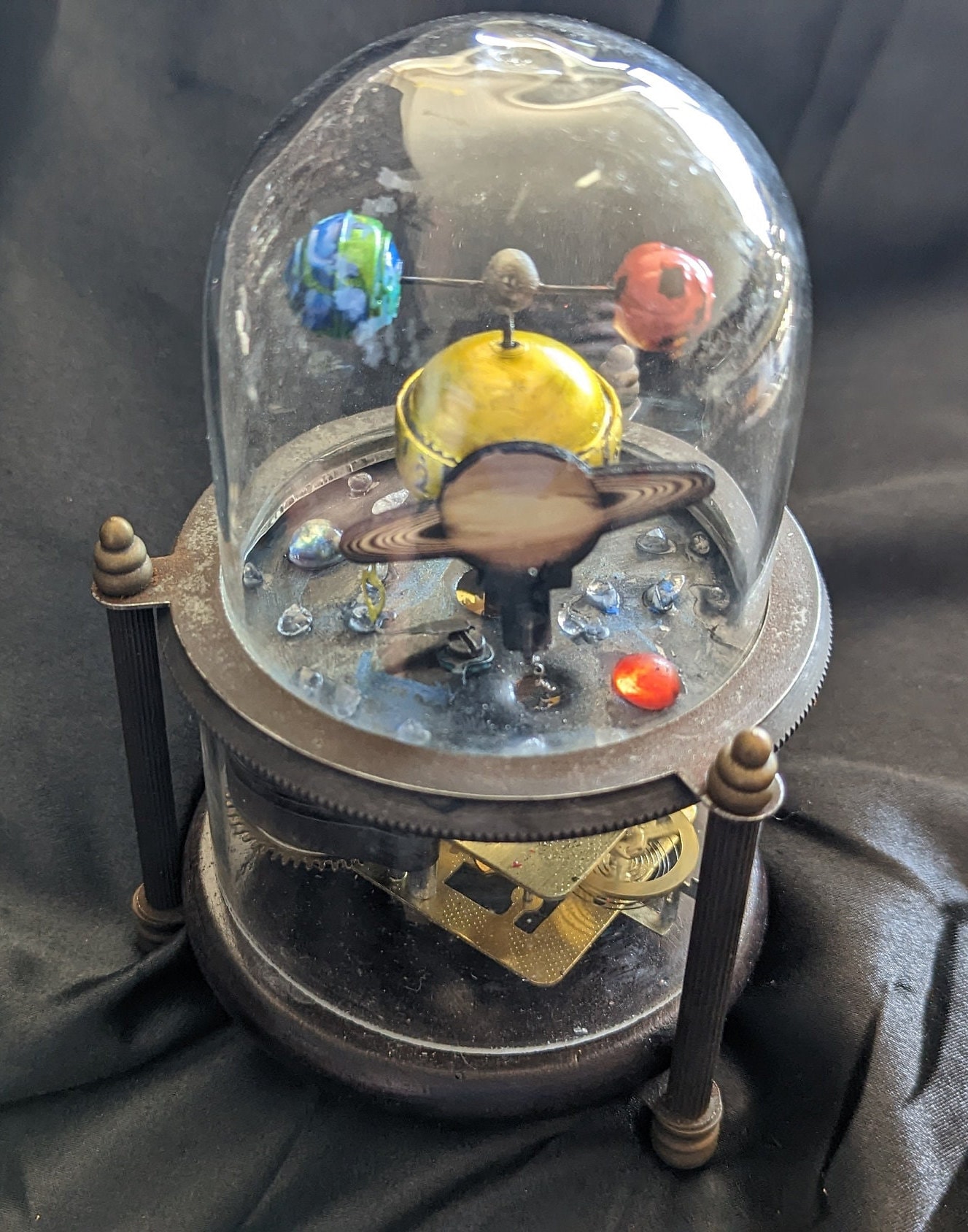 Mechanical Orrery Clock Solar System Model Planetarium - Etsy