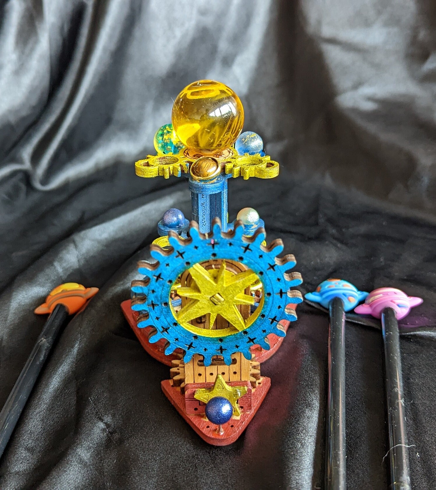 Mechanical Pen-rotating Solar System Orrery Planet Pens - Etsy