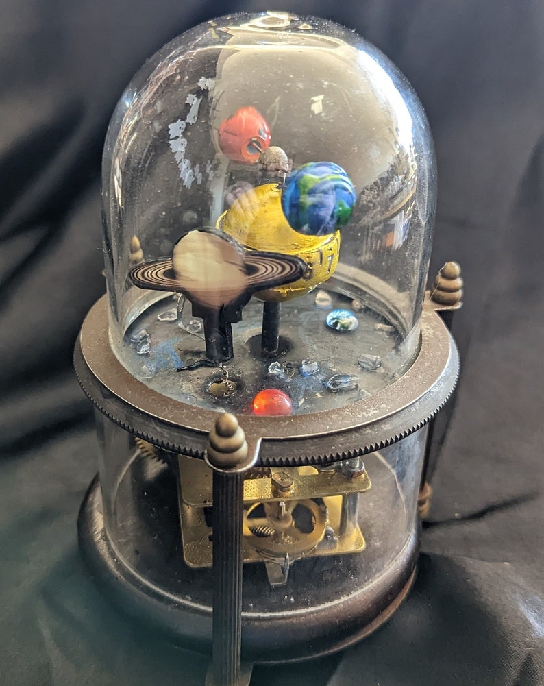 Mechanical Orrery Clock Solar System Model Planetarium - Etsy