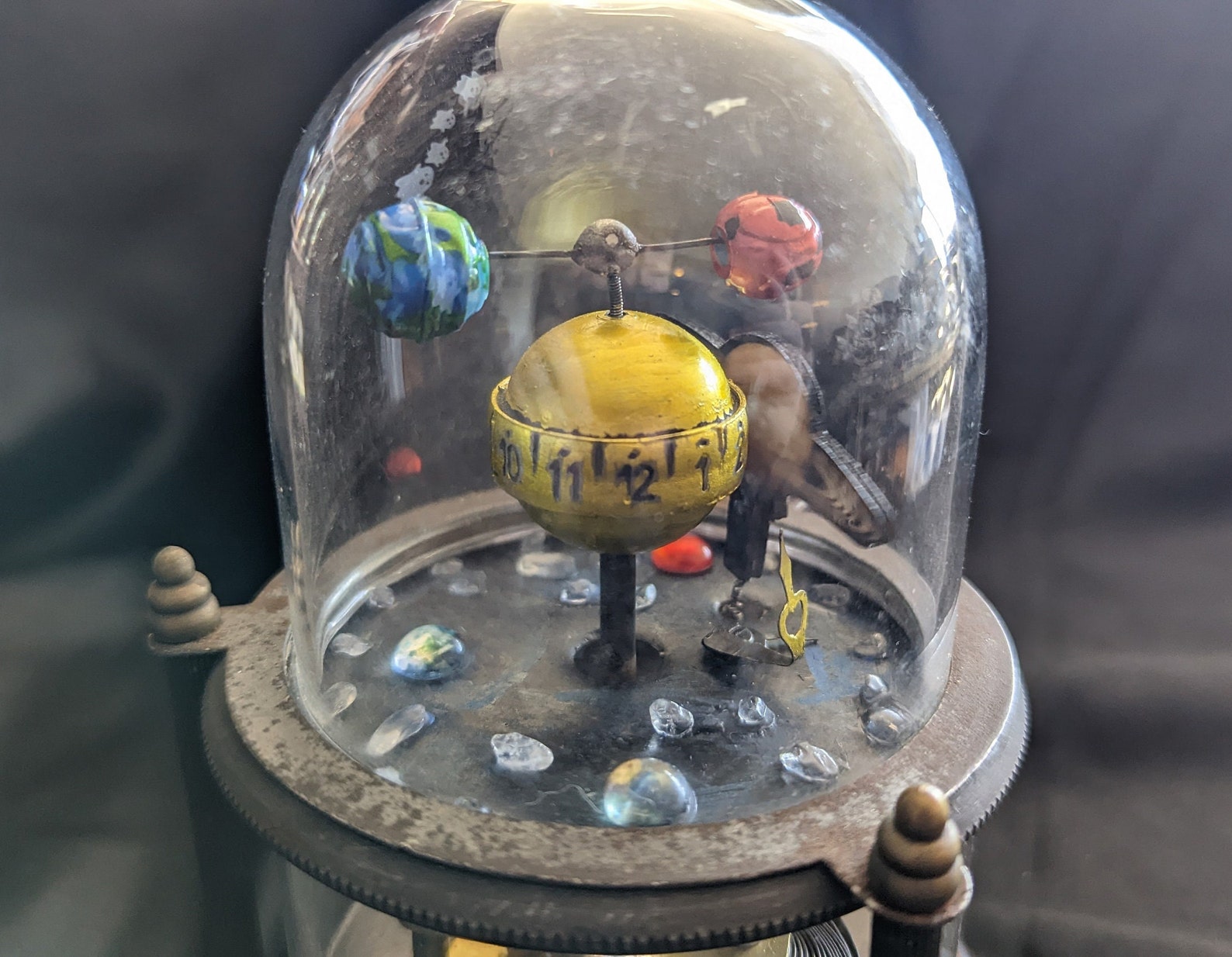 Mechanical Orrery Clock Solar System Model Planetarium - Etsy