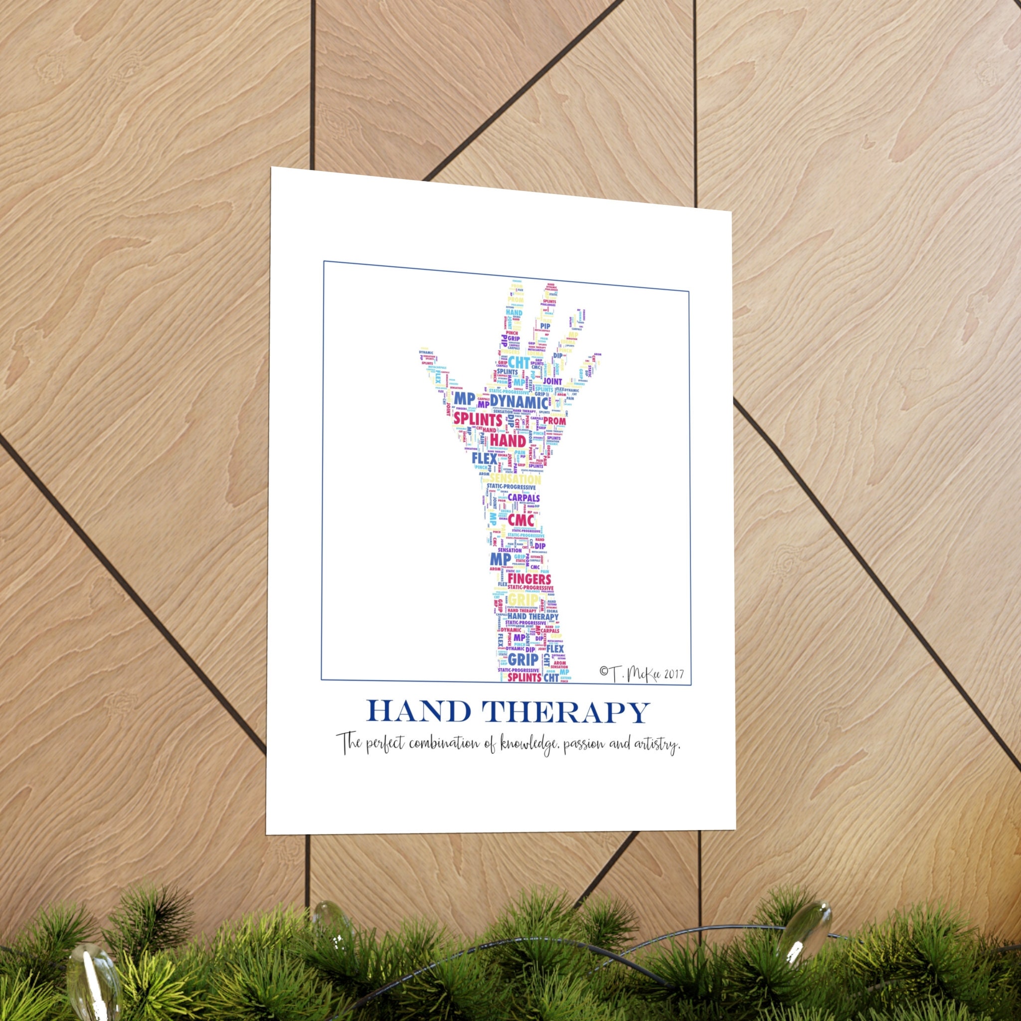 Hand Therapy Word Art 16"x20" Poster - Etsy