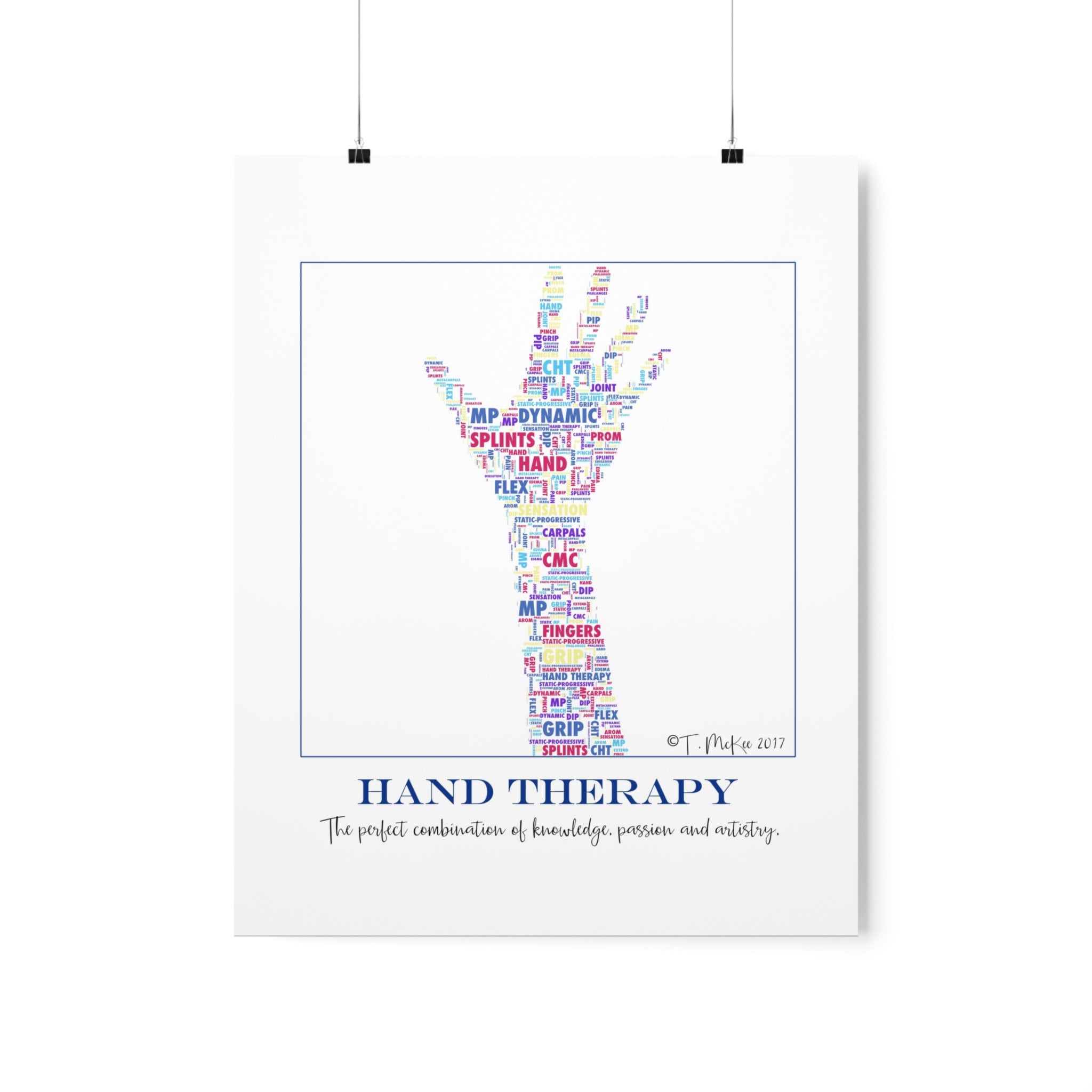 Hand Therapy Word Art 16"x20" Poster - Etsy