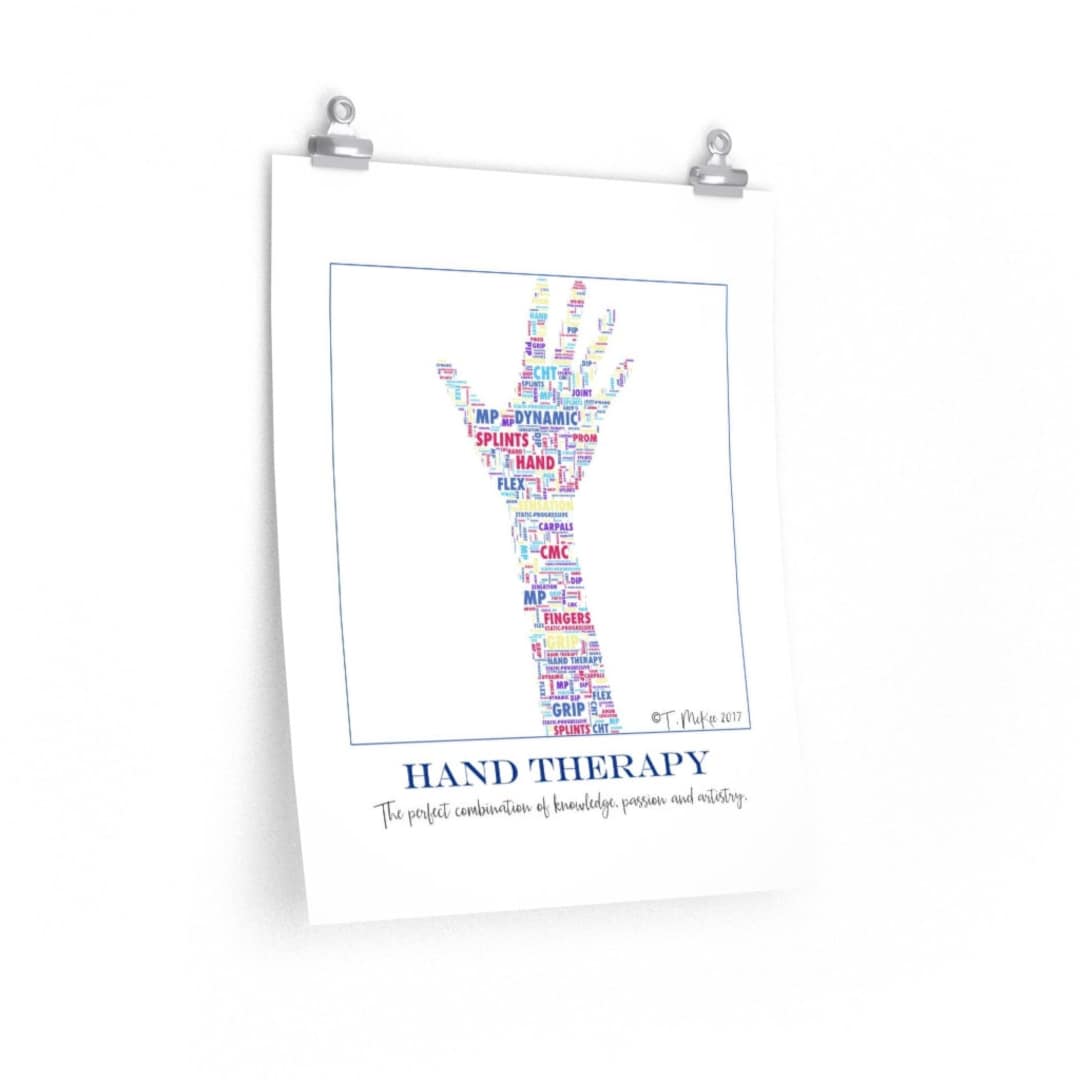 Hand Therapy Word Art 16x20 Poster - Etsy